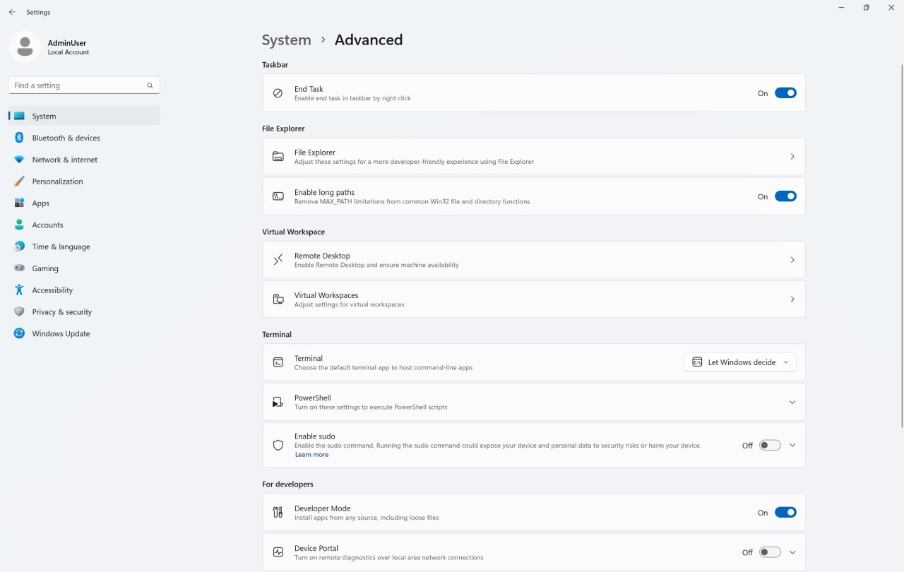 How to enable Advanced Settings in Windows 11 - ApproBit